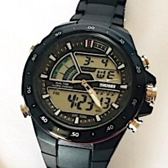 SKMEI | Accessories | New Mens Japanese Analog Digital Watch | Poshmark
